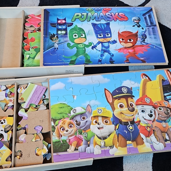 Toys | 14 Paw Patrol And Pj Masks Puzzles | Poshmark